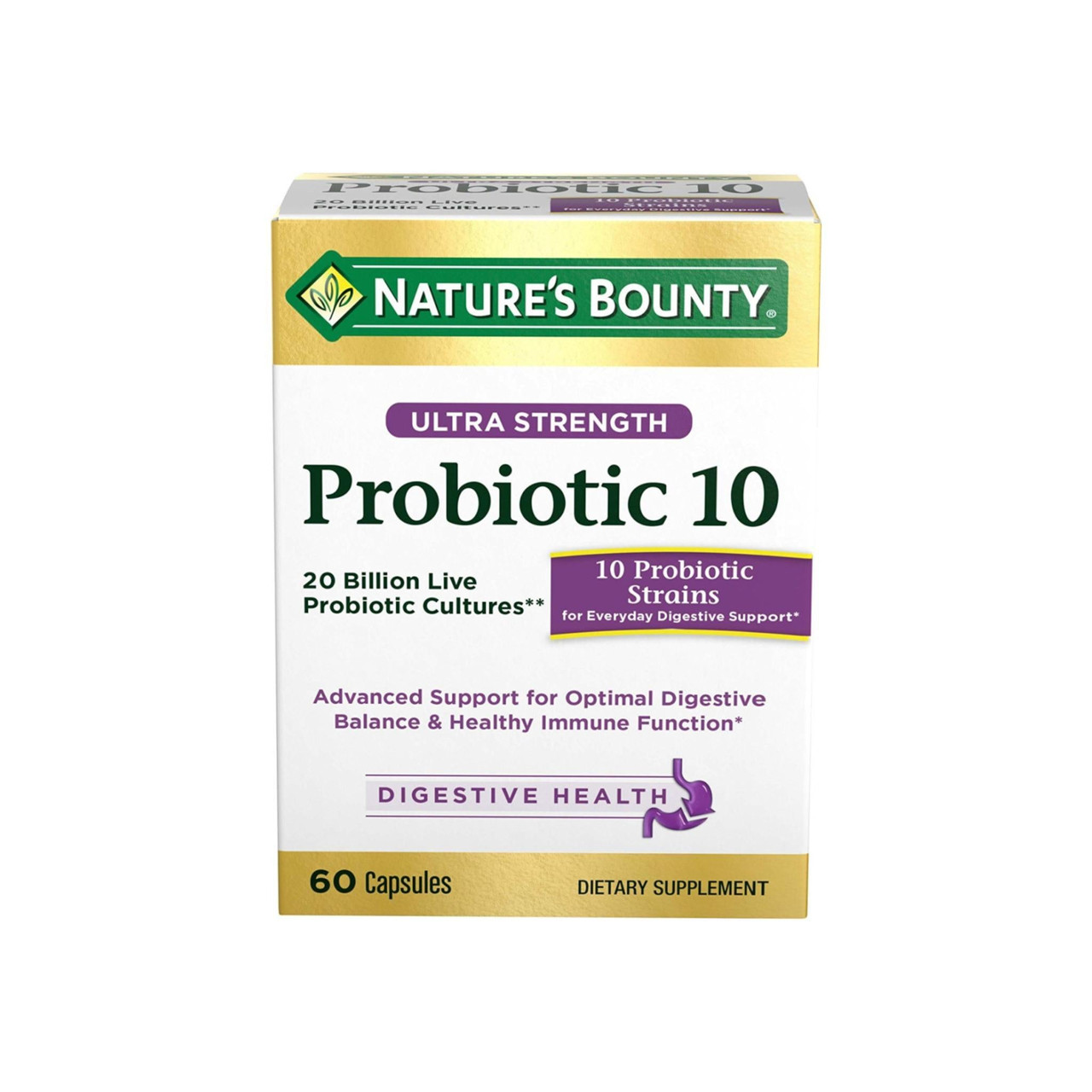 Nature's Bounty Ultra Strength Advanced Probiotic 10, Capsules 60 ea