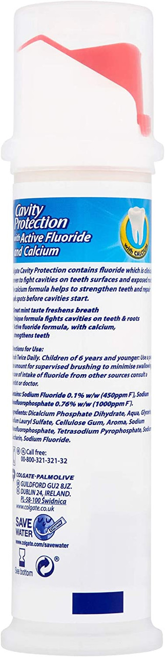 Colgate Cavity Protection Toothpaste Pump 100g (Pack of 3)