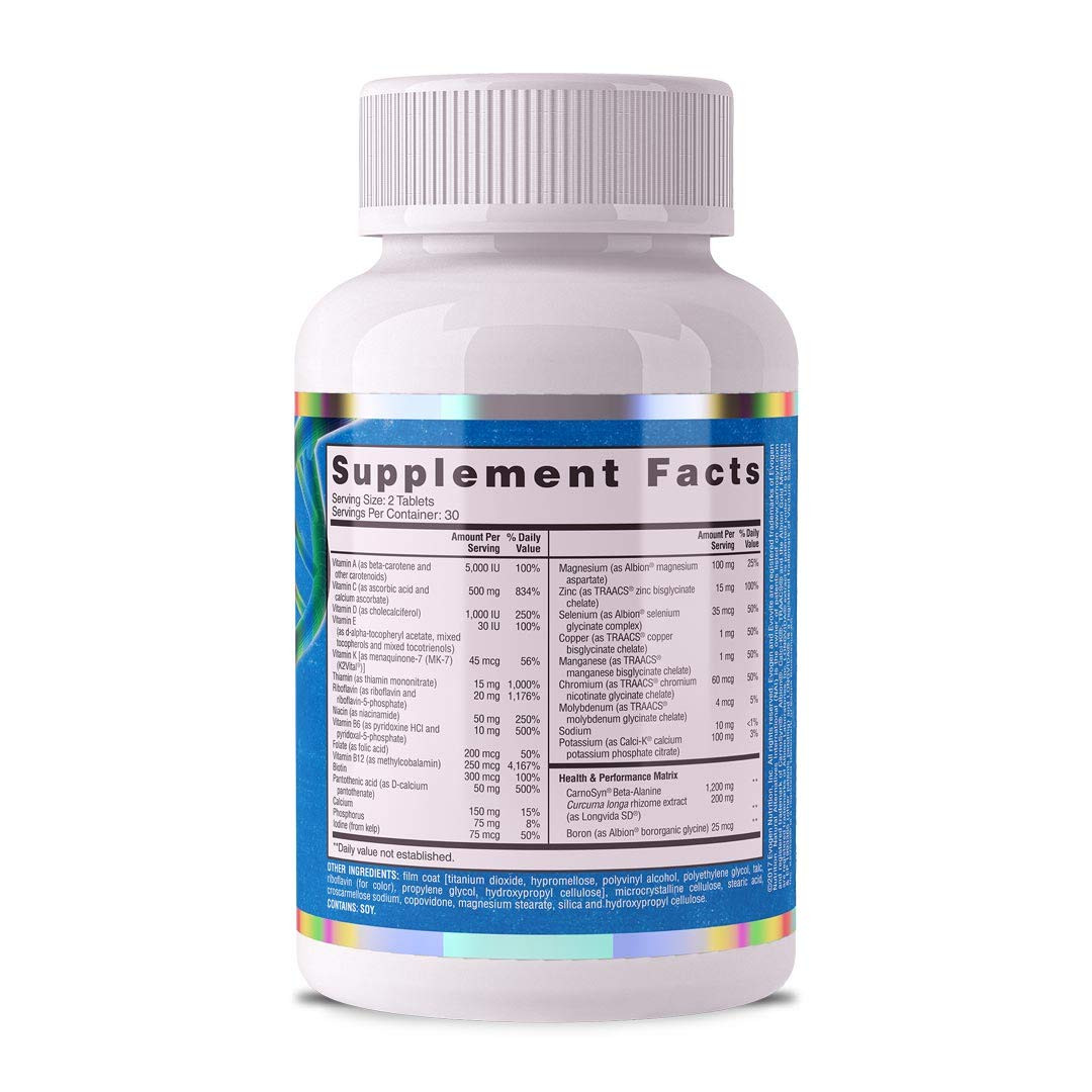 Evogen Evovite | Immune Boosting Elite Sport Multivitamin with Beta ...