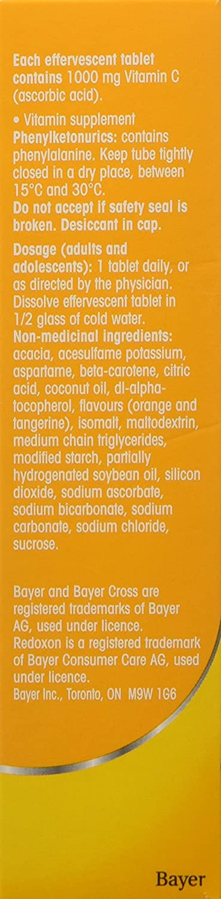 Redoxon Orange Vitamin C Effervescent Tablets 15 Orange Effervescent ...
