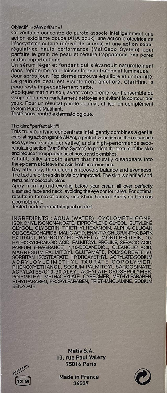 Matis Response Purete by Paris Intensive Purity Serum for Combination ...