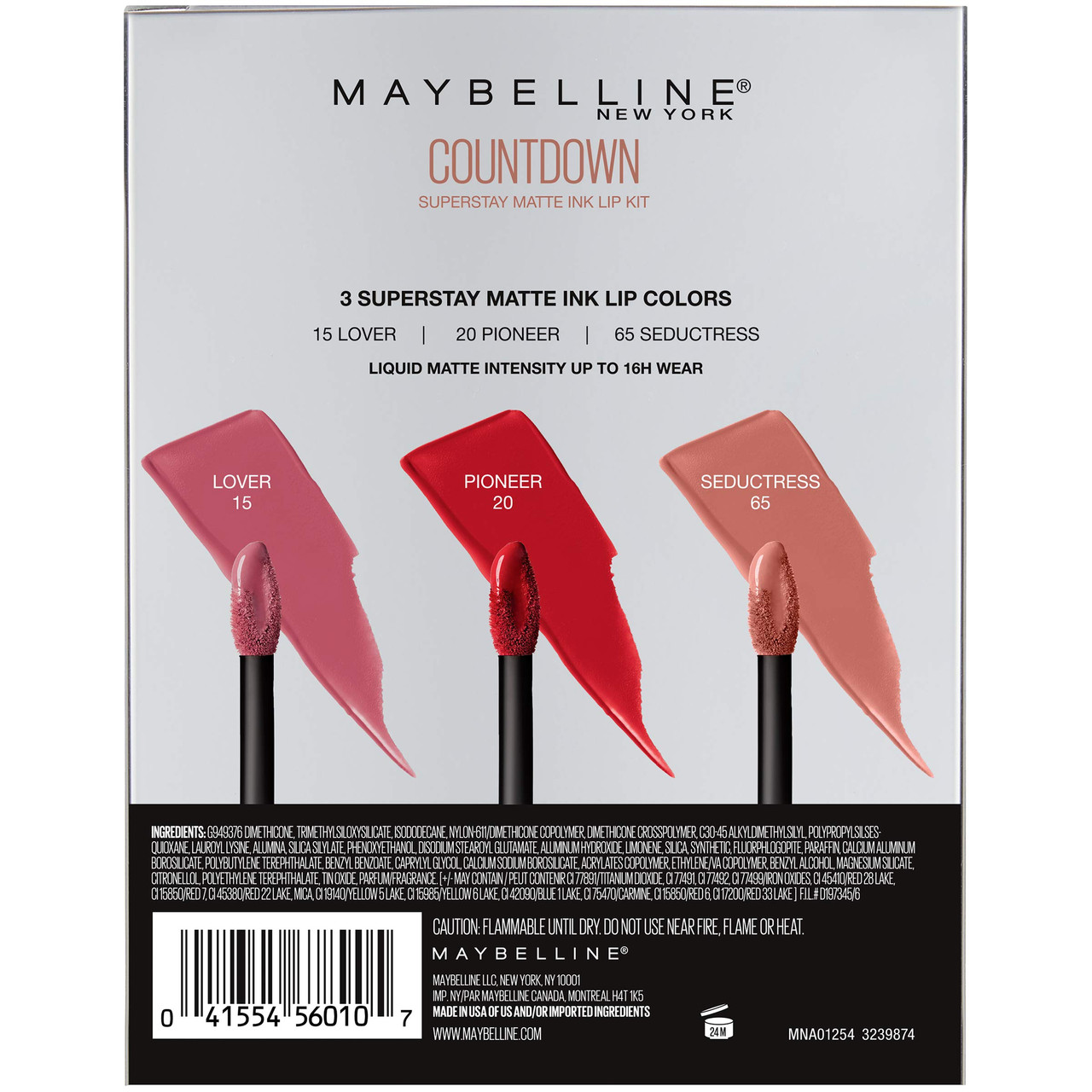 Maybelline New York Superstay Matte Ink Liquid Lipstick Makeup Holiday ...