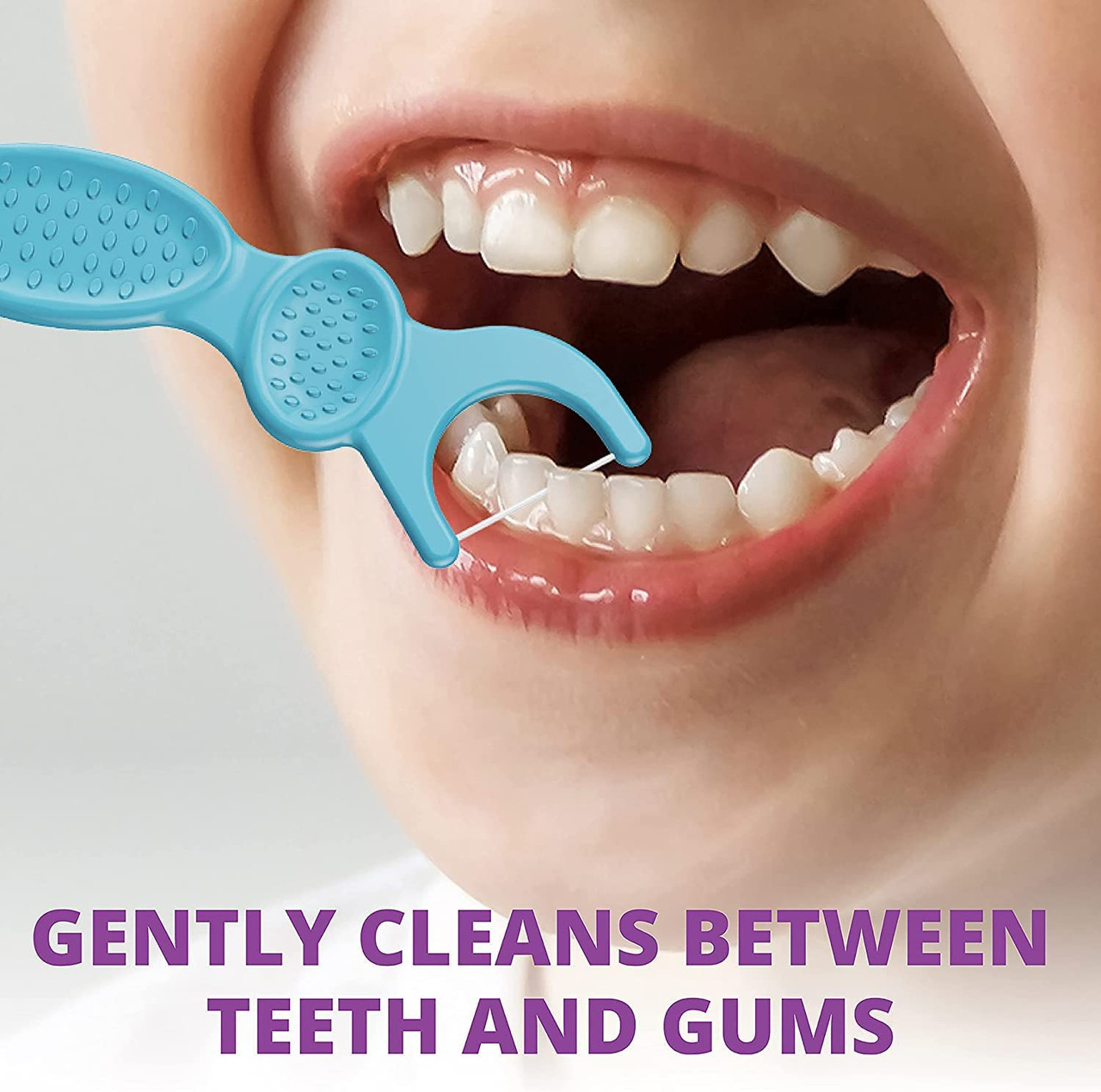 Plackers Flossers for Kids 75 flossers with dual grip for different ages