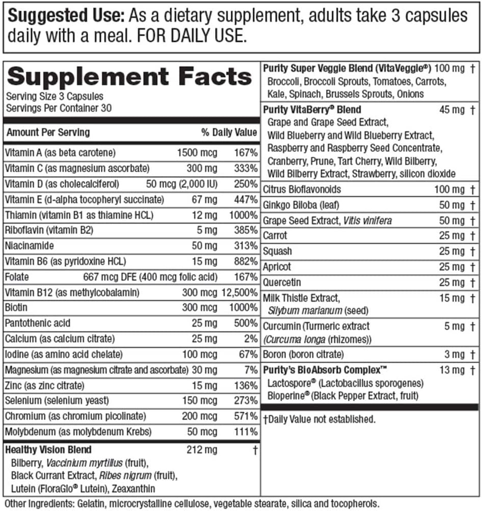 Perfect Multi Super Essentials Multivitamin Fruits and Vegetables ...