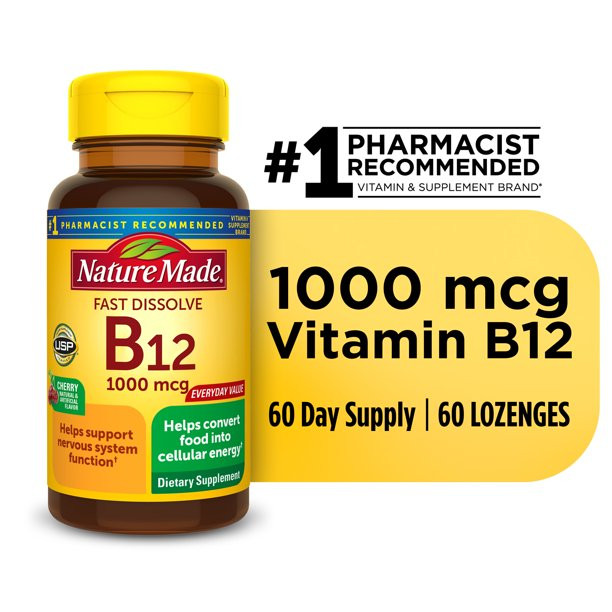 Nature Made Vitamin B12 1000 mcg 50micro Lozenges - Kiwla