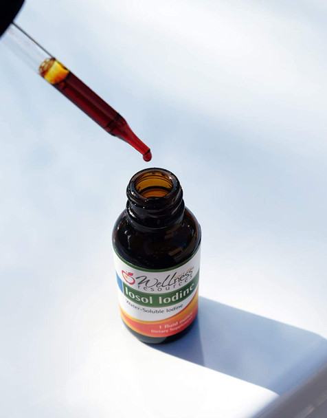 Iosol Iodine High Potency Watersoluble Liquid Iodine For Thyroid Health 1 Fluid Ounce Vegan