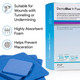 DermaBlue Transfer Antimicrobial Foam Wound Dressing 4 x 5 x 1/8 ...
