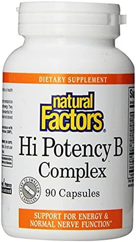 Natural Factors Hi Potency B Complex Support for Energy Normal Nerve ...