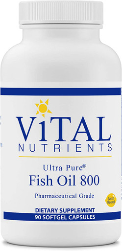 Vital Nutrients Ultra Pure Fish Oil 800 Pharmaceutical Grade HiPotency ...