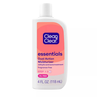 CLEAN & CLEAR Dual Action Oil-Free Moisturizer 4 oz
