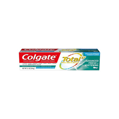 Colgate Total Whitening Toothpaste, Advanced Fresh Plus Whitening Gel ...
