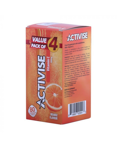 Activise Vitamin C 1000 mg Orange Flavor Effervescent Tablet 20s Value ...