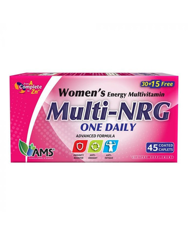 AMS MultiNRG Womens Energy Multivitamin Coated Tablets 45s