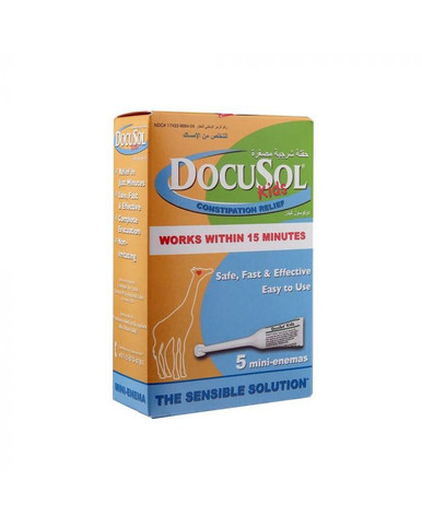 Docusol Kids Constipation Relief Mini Enema 5 mL 5s
