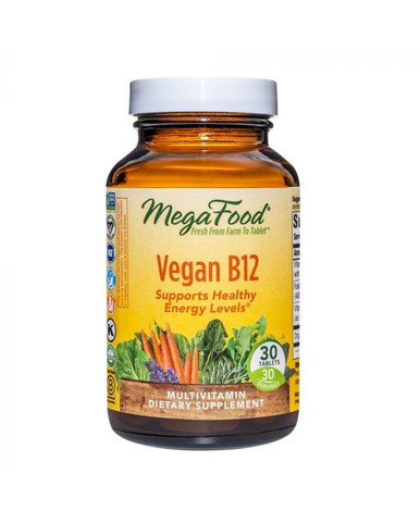 MegaFood Vegan B12 Tablets 30s