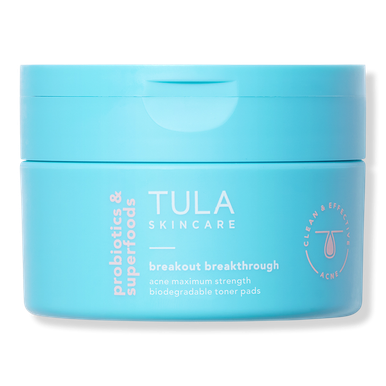 Breakout Breakthrough Acne Maximum Strength Biodegradable Toner Pads