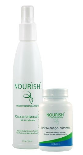 Healthy Hair Plus - Follicle Stimulator (8oz) & Hair Nutrition Vitamins ...