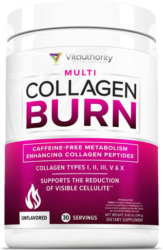 Multi Collagen Burn MultiType Hydrolyzed Collagen Protein Peptides with ...