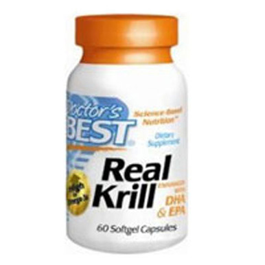 Real Krill Enhanced with DHA & EPA 60 softgels By Doctors Best