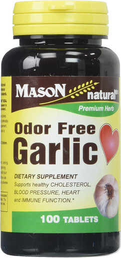 Mason Vitamins Garlic Odour Free Capsules, 60 Count