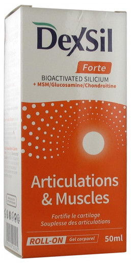 Dexsil Forte Joints + MSM Glucosamine Chondroitin Body Gel Roll-On 50ml