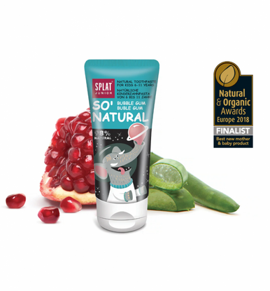 SPLAT Natural Toothpaste for Kids 6-11 Years Bubble Gum 55ml (Currently ...
