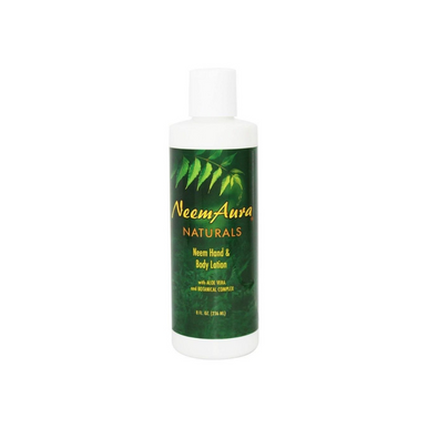Neem Hand & Body Lotion with Aloe Vera 8 oz by NeemAura Naturals