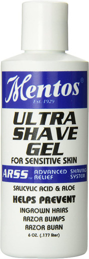 Mentos Ultra Shave Gel, 6-Ounce
