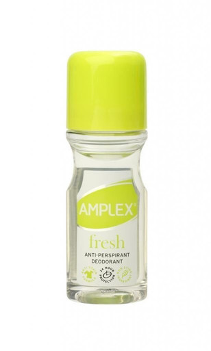 THREE PACKS of Amplex Fresh Anti-Perspirant Deodorant Roll On 50ml