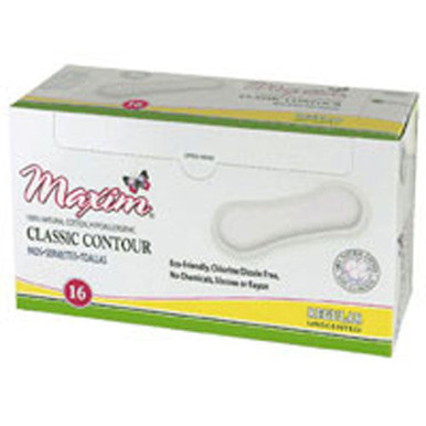 Regular Contour Pads Unscented 16 CT By Maxim Hygiene Products