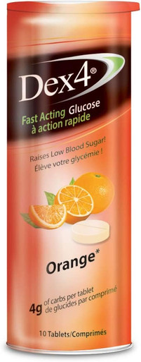 Dex4 Glucose Tablets - Tube (Orange)