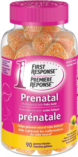 First Response Prenatal Gummy Multivitamin With Folic Acid, 90 Count