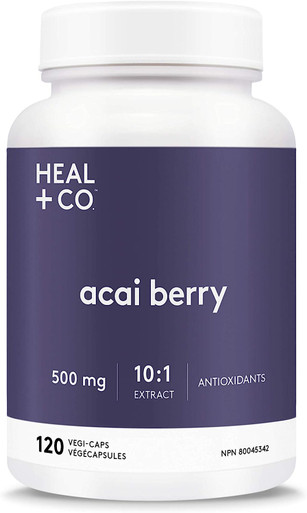HEAL + CO. Acai Berry | High Potency 10:1 Extract, 10,000 mg per ...