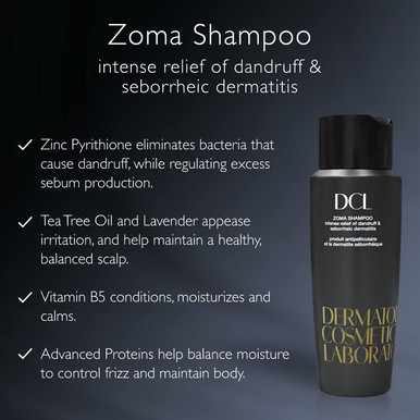 DCL Skincare Zoma Shampoo dry scalp care relieves the itching, flaking ...
