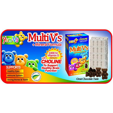 Multi-V Plus Multi-Mineral Fornula Milk Chocolate 60 Chews By Dulce ...