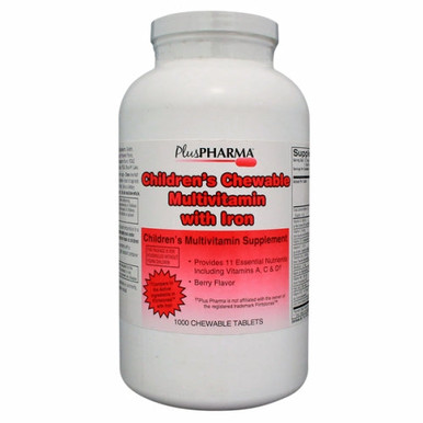 Children's Chewable Multivitamin with Iron 1000 Tabs By Plus Pharma