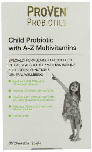 Proven Probiotics Acidophilus & A-Z Multivitamins for Children 30 ...