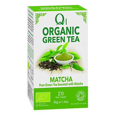 Qi Organic Green Tea & Matcha 20 Bags