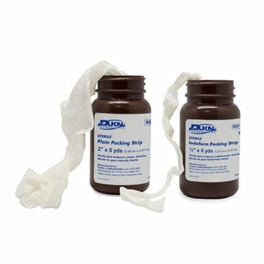 Wound Packing Strip Dukal Antiseptic Gauze Iodoform Small 1/4 Inch X 5 ...