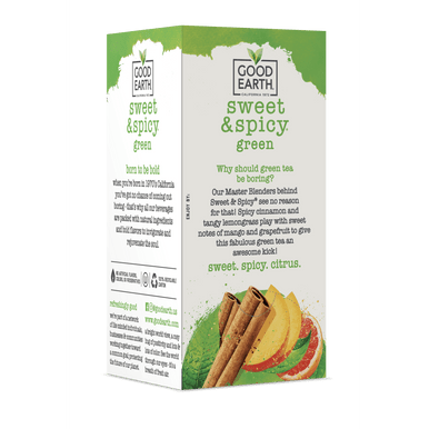 Sweet & Spicy Green Tea 18 Bags By Good Earth Teas