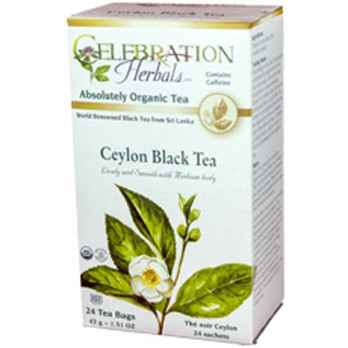 Organic Ceylon Black Tea 24 Bags By Celebration Herbals