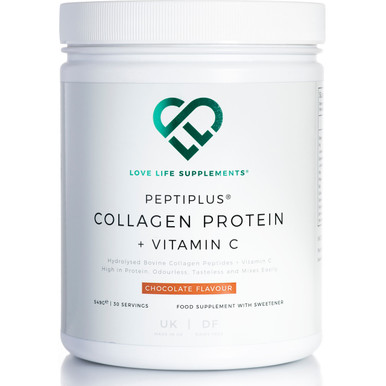 Love Life Supplements Collagen Protein + Vitamin C Chocolate Flavour- 549g
