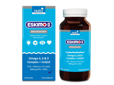 Eskimo-3 Brainsharp Pure Omega 3 Fish Oil - 120 capsules