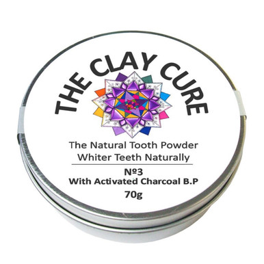 The Clay Cure Activated Charcoal Tooth Powder - 70g