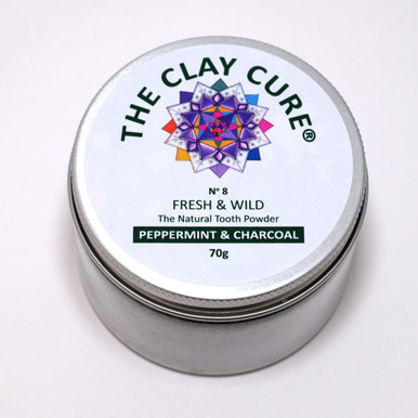 The Clay Cure Company Organic Peppermint & Activated Charcoal Tooth ...