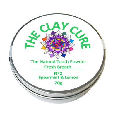 The Clay Cure Company Spearmint & Lemon Tooth Powder - 70g