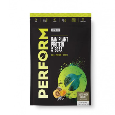 Vivo Life PERFORM Paw Plant Protein Powder & BCAA Salted Maca Caramel ...