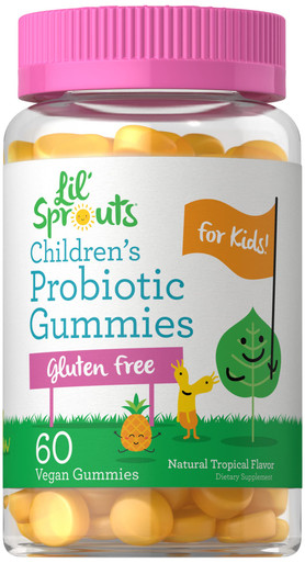 Children'S Probiotic | 60 Gummies | Natural Tropical Flavor | Vegan ...