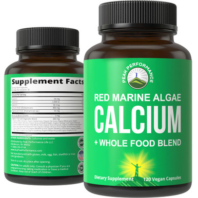 Plant Based Calcium Red Marine Algae Calcium Supplement