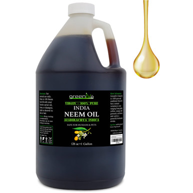 Greenive - Neem Oil - 100% Organically Grown Neem Oil - Cold Pressed ...